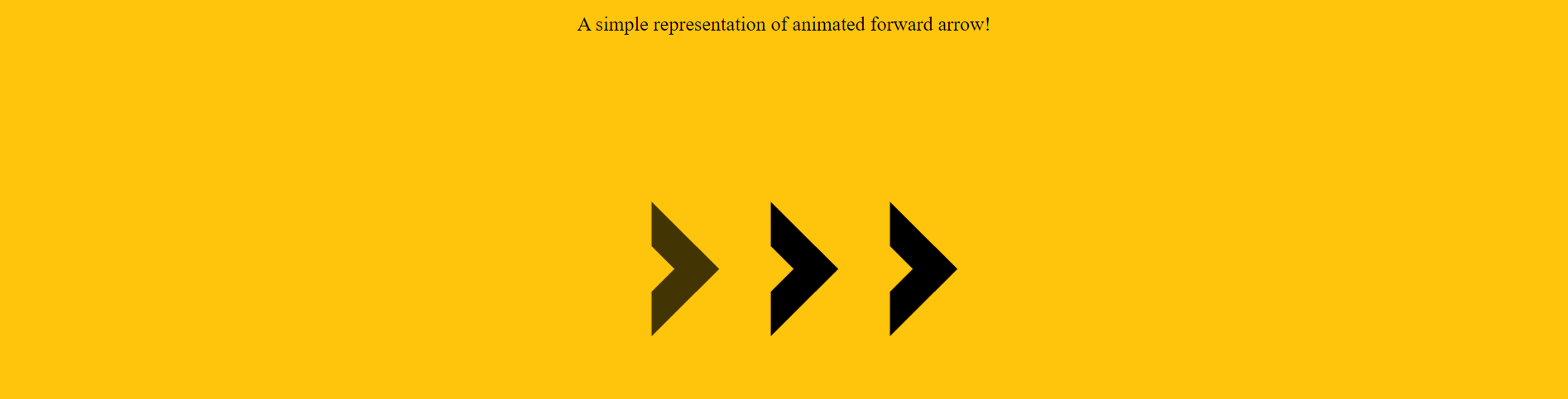 Create Animated Forward Arrows with CSS3 Animations – Maham Batool